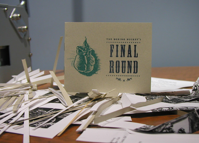 The Boxing Bucket’s Final Round – Ben Towle: Comics, Cartooning, Teaching