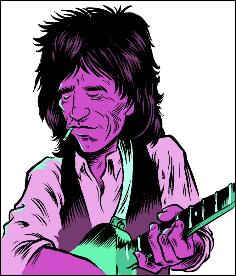 Portrait Night 1/25 (Keith Richards) – Ben Towle: Comics, Cartooning ...